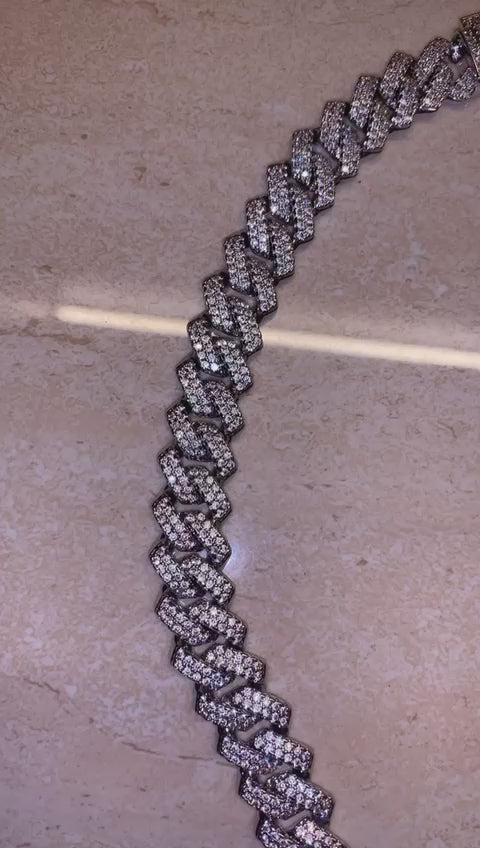 Cuban Diamond Chain ICED OUT , Worn by Celebrities like KING, SIDHU MO ...
